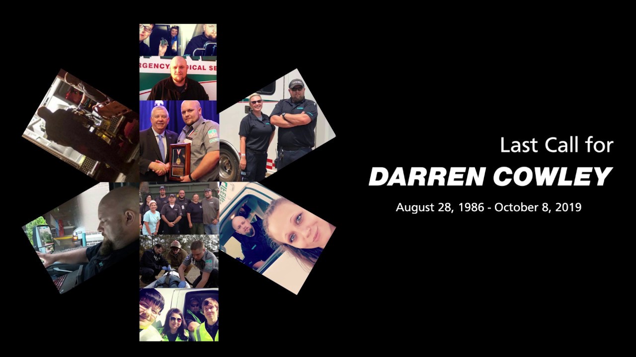 Funeral Procession & Last Call for Darren Cowley - YouTube
