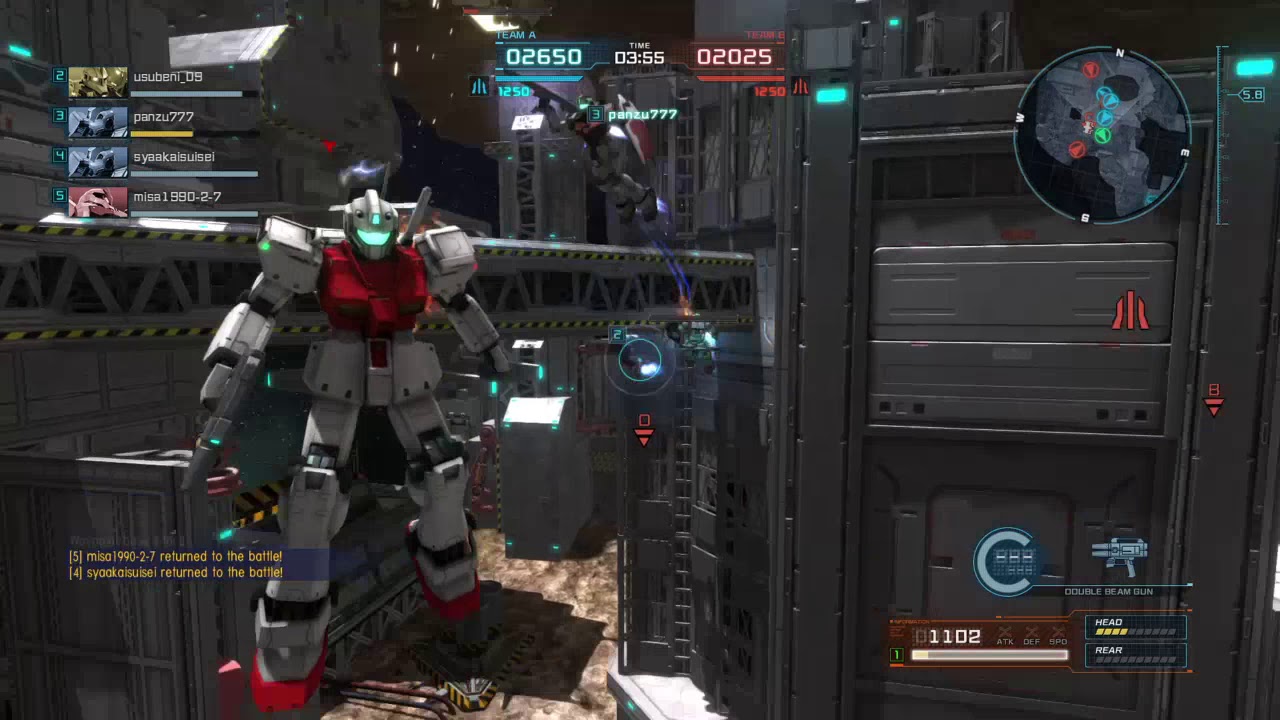 Gundam Battle Operation 2: GM Kai In The Space Fortress Interior! - YouTube