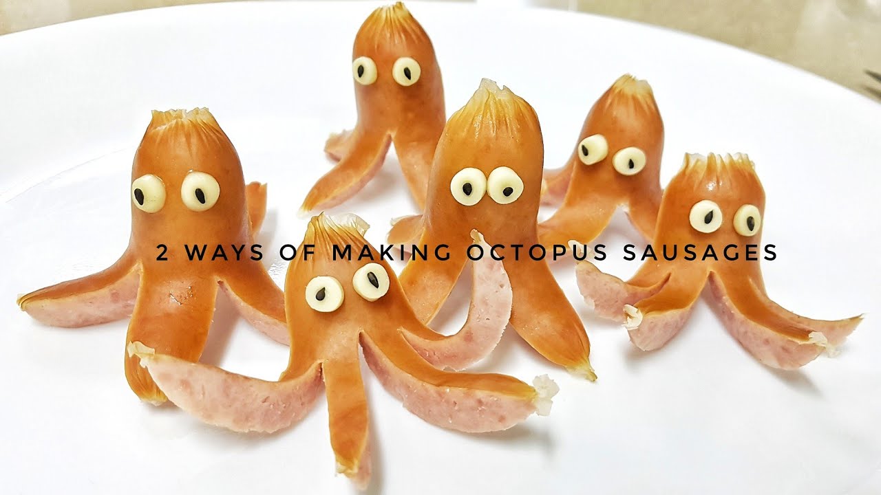 EASY 2 Ways of Making Octopus Sausages. Bento ideas. 문어소세지 도시락 - YouTube