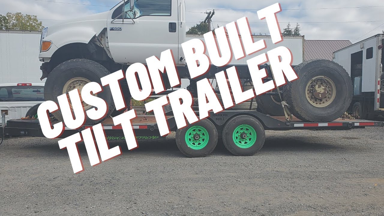 Custom Built Tilt Trailer By Hardcore Offroad LLC - YouTube