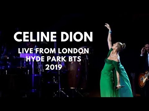 Céline Dion - Live From London BTS Hyde Park [4K Upscale]