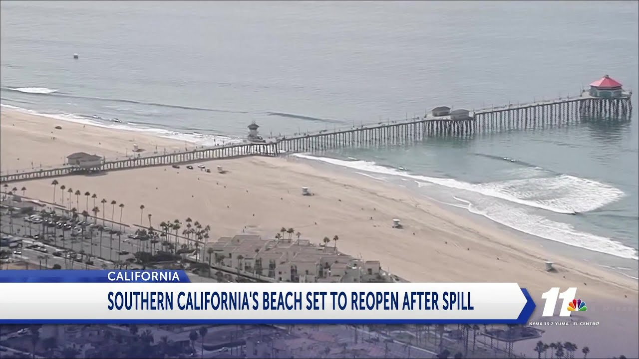 SOUTHERN CALIFORNIA BEACHES SET TO REOPEN AFTER SPILL - YouTube