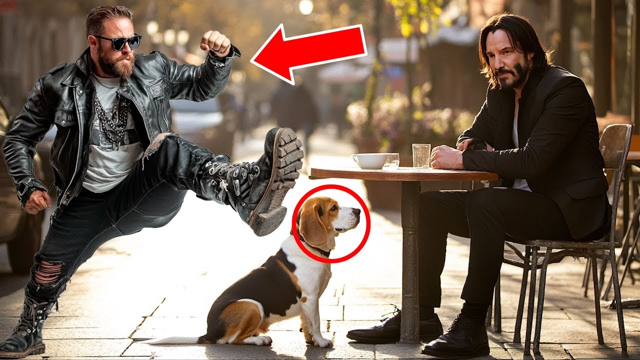 Angry Biker Kicks a Dog for Fun, Not Knowing Its Owner Is Keanu Reeves ...