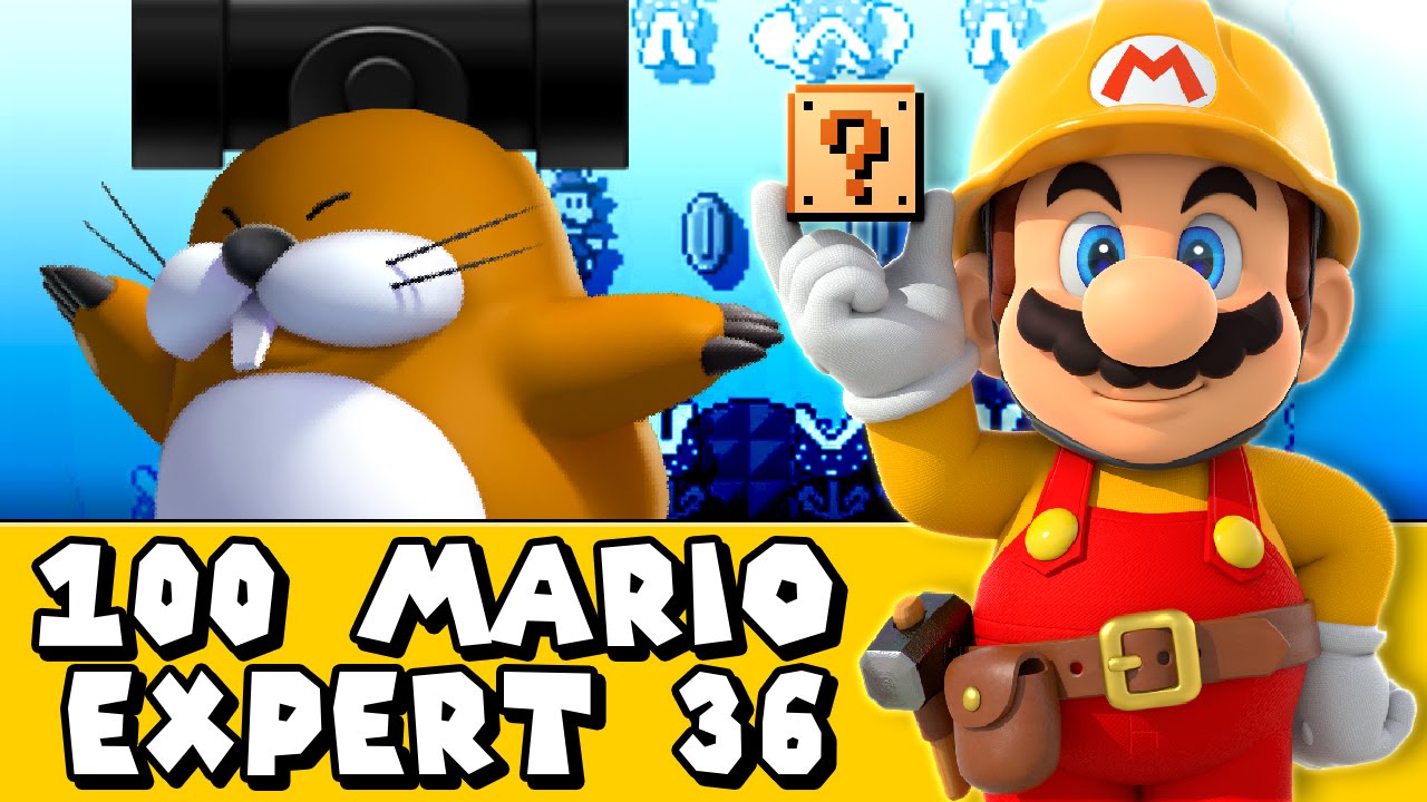 Super Mario Maker: Mole Riding! (Expert #36) - YouTube