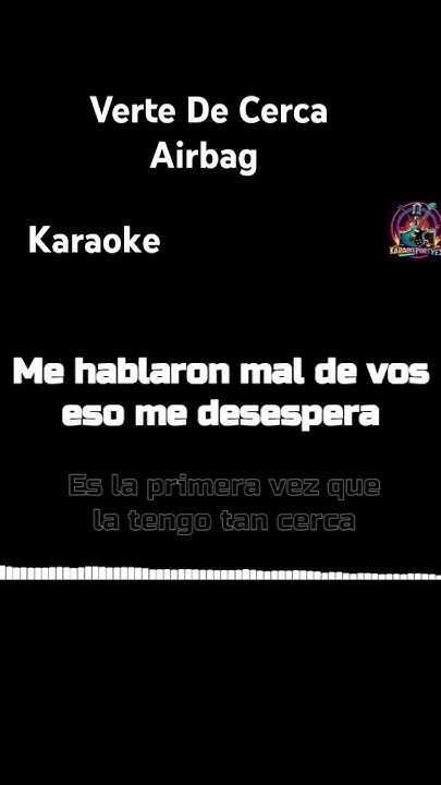 Verte De Cerca - #airbag #karaoke #musica #rock #music - YouTube