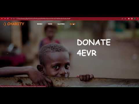 Donation platform| NorCalHacks | html&css| Website - YouTube