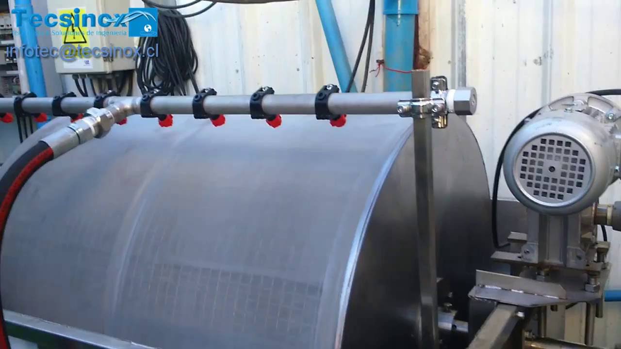 Filtro Rotatorio, Microfiltración De Aguas Residuales, Chile-Perú ...