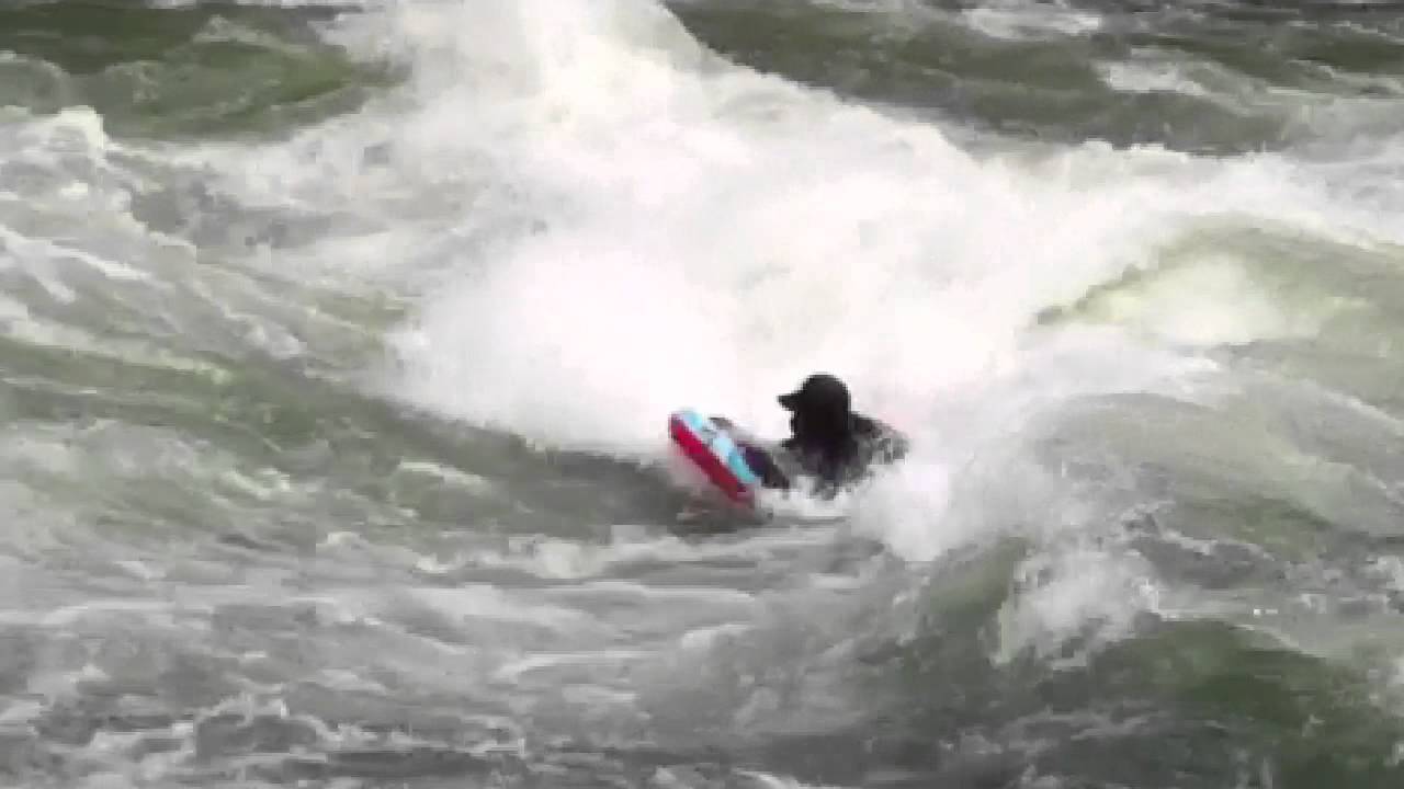 Raft surfing on the Sjoa River in Norway - YouTube