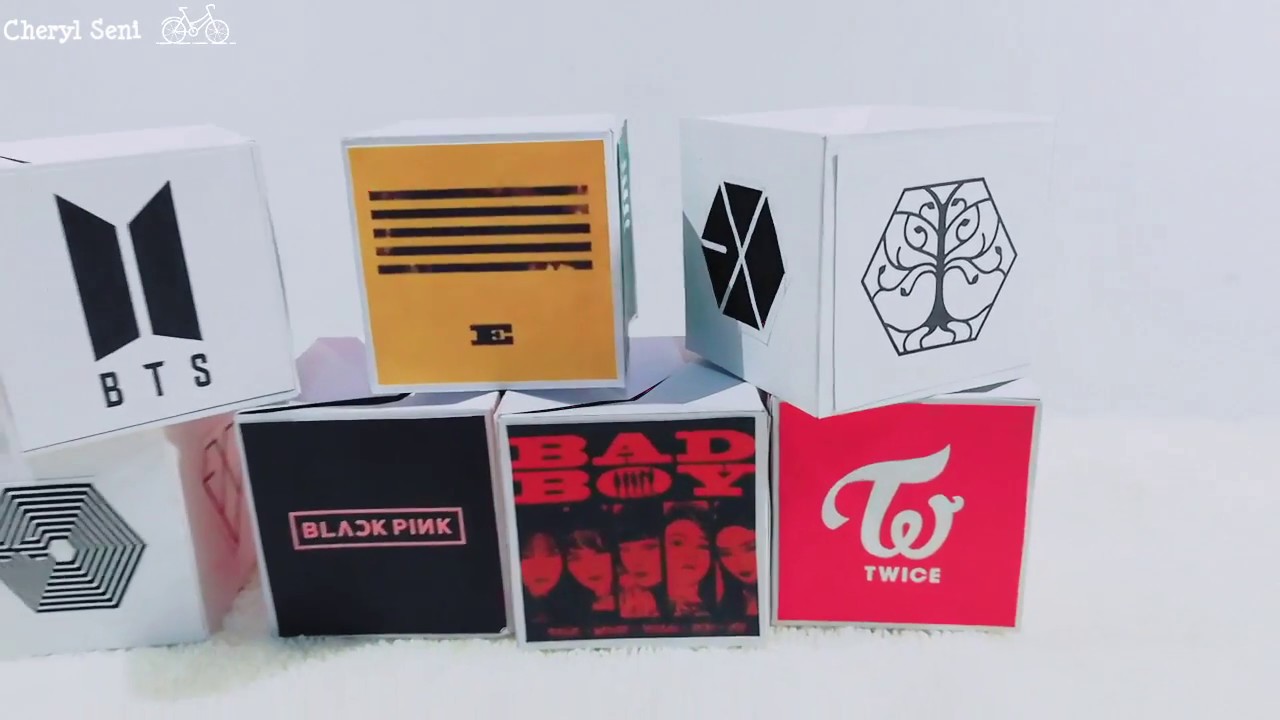 DIY _ KPOP CUBE (EXO, BTS, BIG BANG, TWICE, RED VELVET, BLACKPINK ...