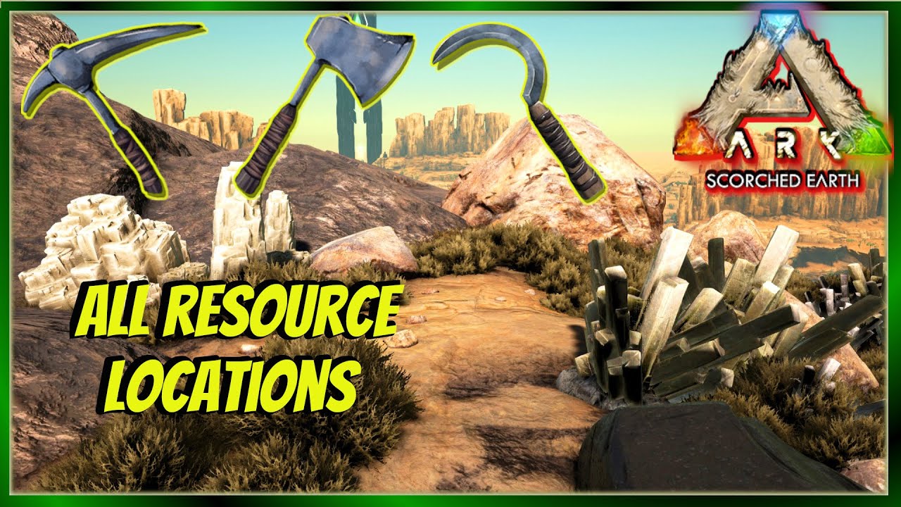 Where to Find ALL Resources in Scorched Earth Ark Survival Evolved ...