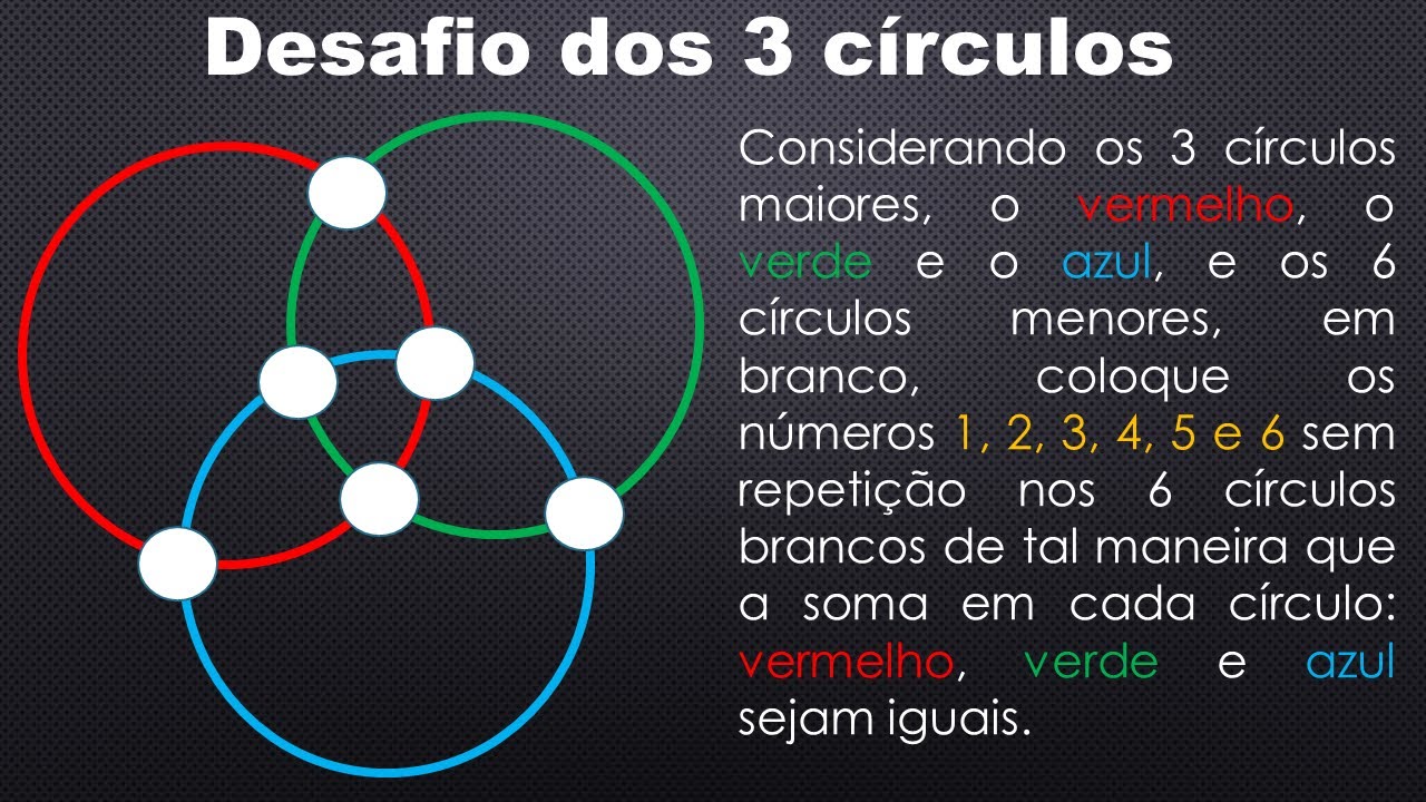Desafio dos 3 círculos - YouTube