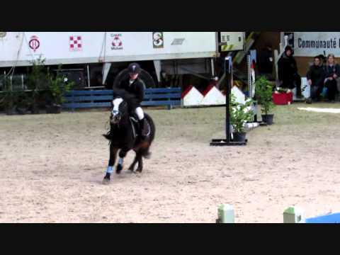Mathilde ROYER, CSO Club 4 avec Nougat à l Etrier de Lorraine le 02 02 2014 - YouTube
