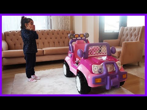 Prenses Akülü Arabası Artık Rüya'nın! Dayısından Sürpriz Hediye. Son Model Prenses Akülü Araba!
