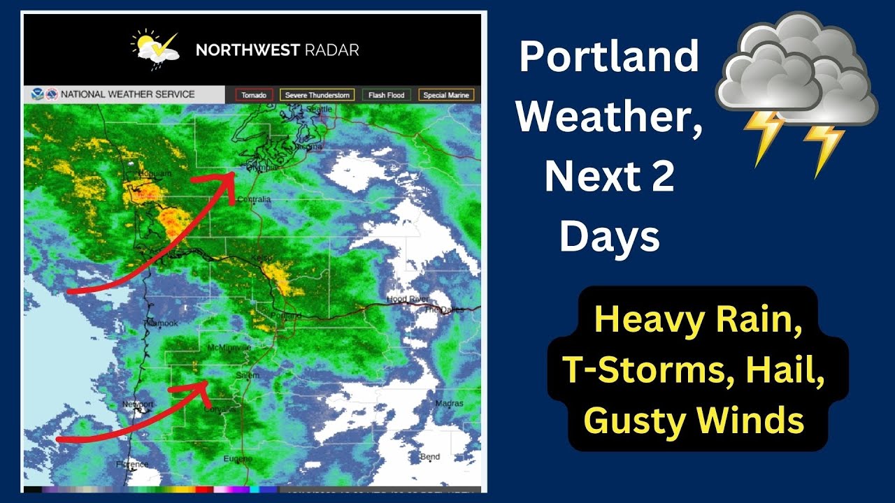 Portland, Pacific Northwest Heavy Rain, Storm Threat & Solar Eclipse ...