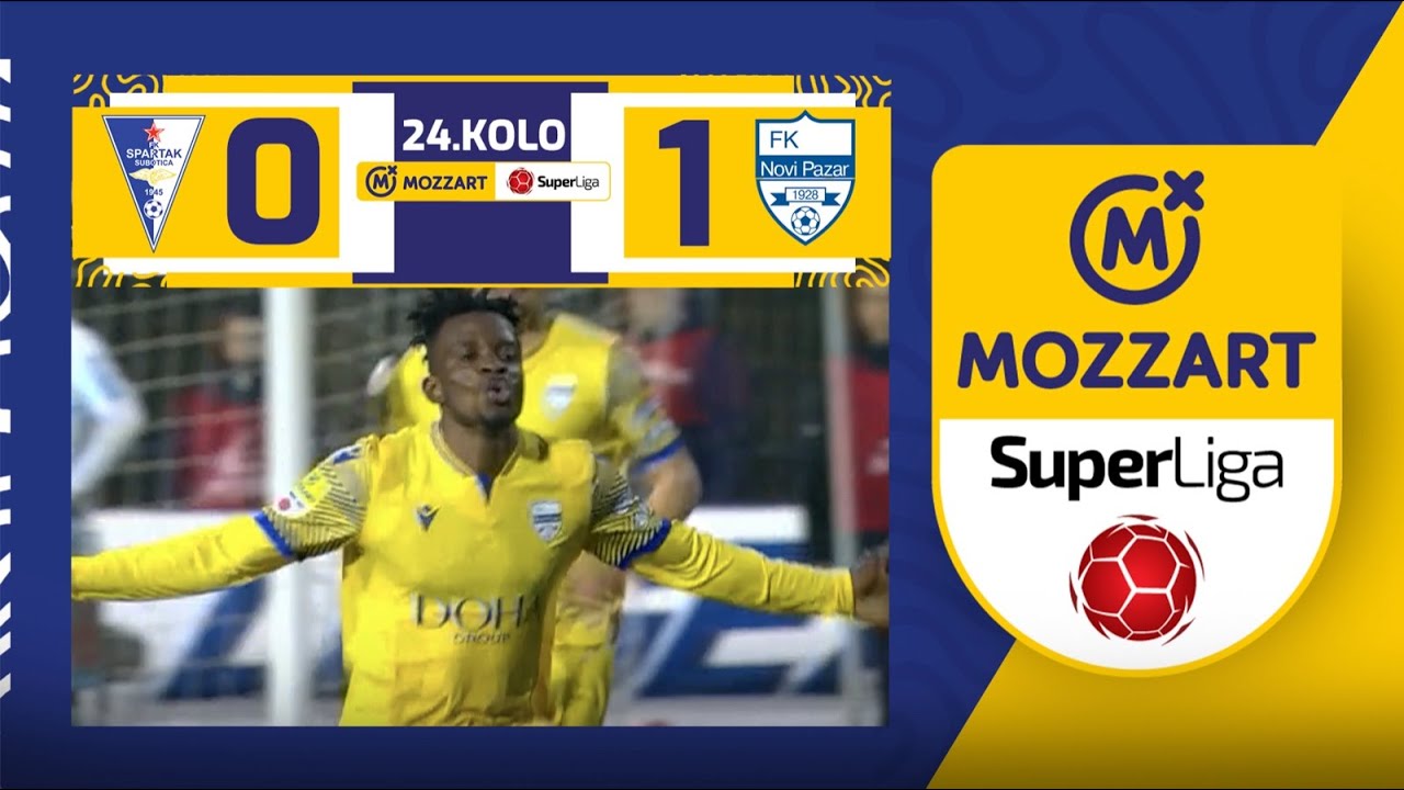 Mozzart Bet Super liga 2023/24 - 24.kolo: SPARTAK ŽK – NOVI PAZAR 0:1 ...