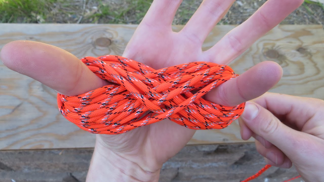 How to QUICKLY and EASILY Coil Paracord | Tangle Free - YouTube