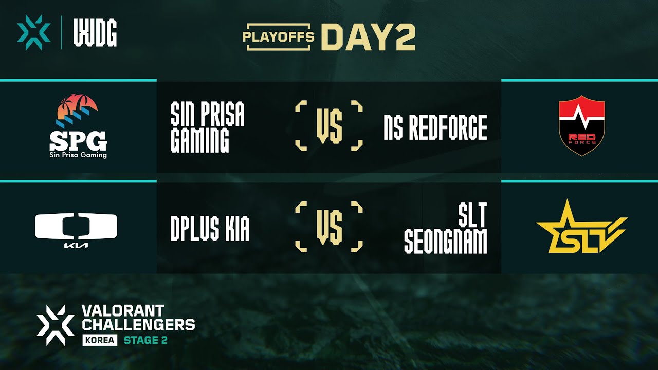 2024 Wdg 발로란트 챌린저스 코리아 스테이지 2 플레이오프 2일차 I Spg Vs Ns Dk Vs Slt Youtube