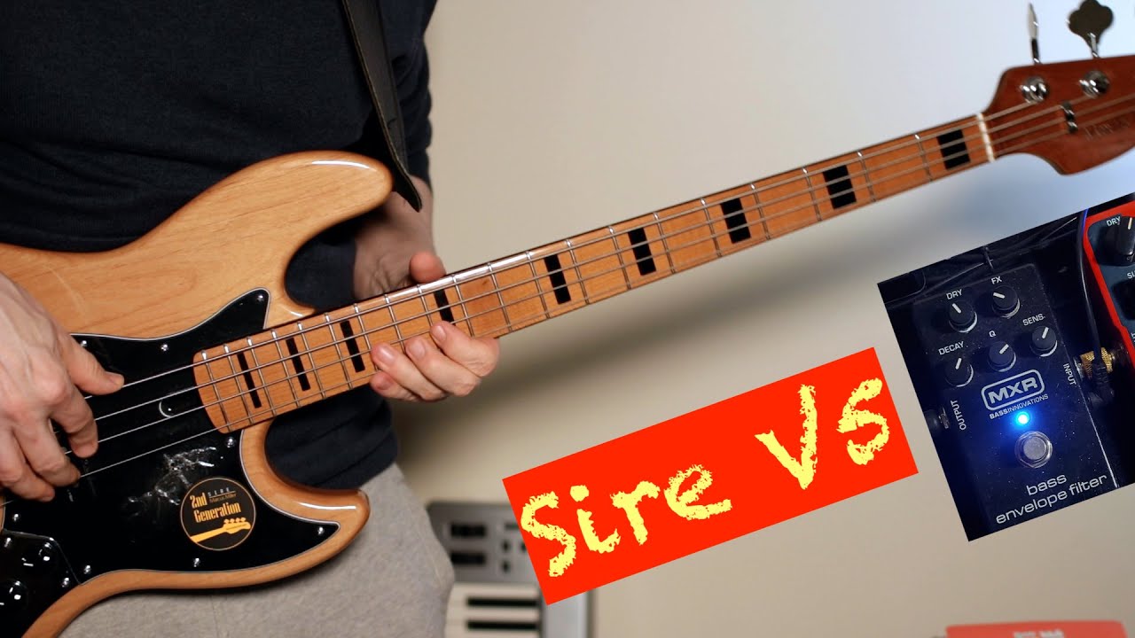 SIRE V5 & MXR Bass Envelope Auto-Wah - YouTube