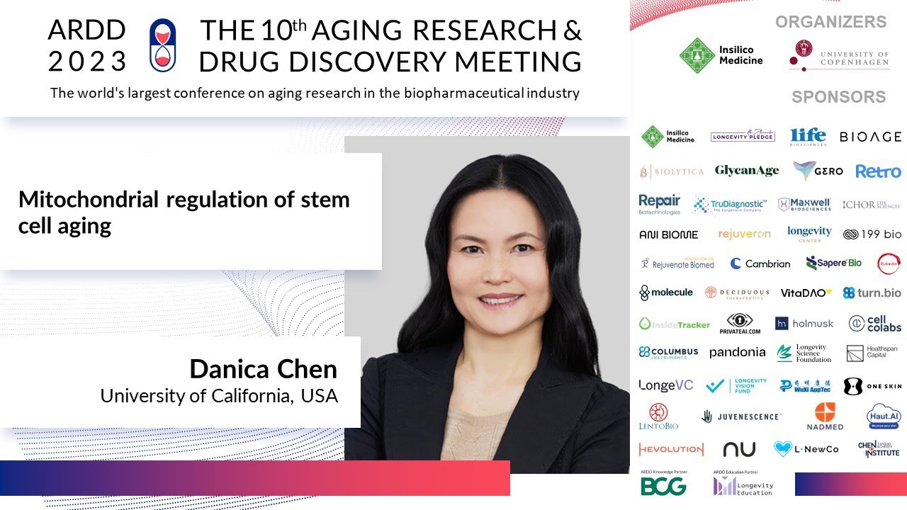 Danica Chen at ARDD2023: Mitochondrial regulation of stem cell aging - YouTube