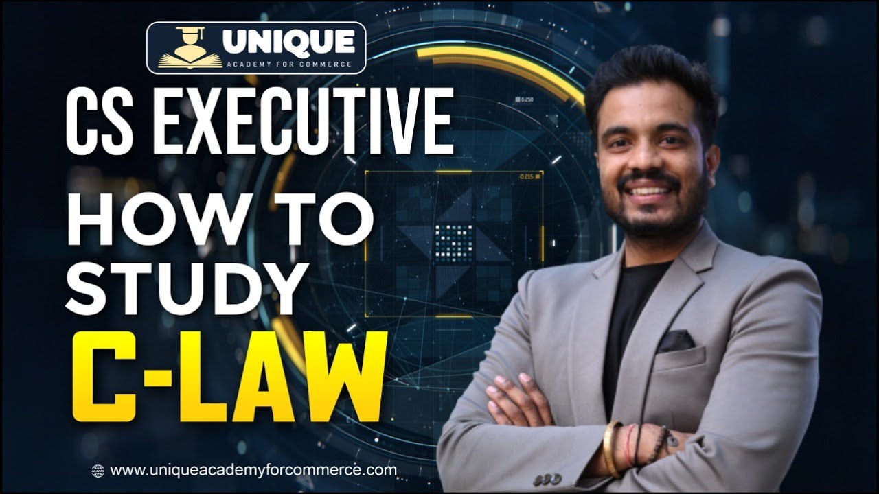HOW TO STUDY CLAW |CS EXECUTIVE | CS SHUBHAM ABAD - YouTube