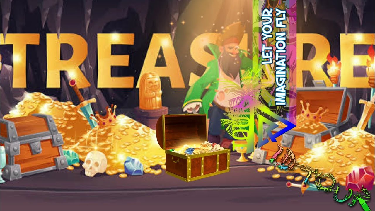 Gold treasure chest_01_Green Screen_RidTour - YouTube