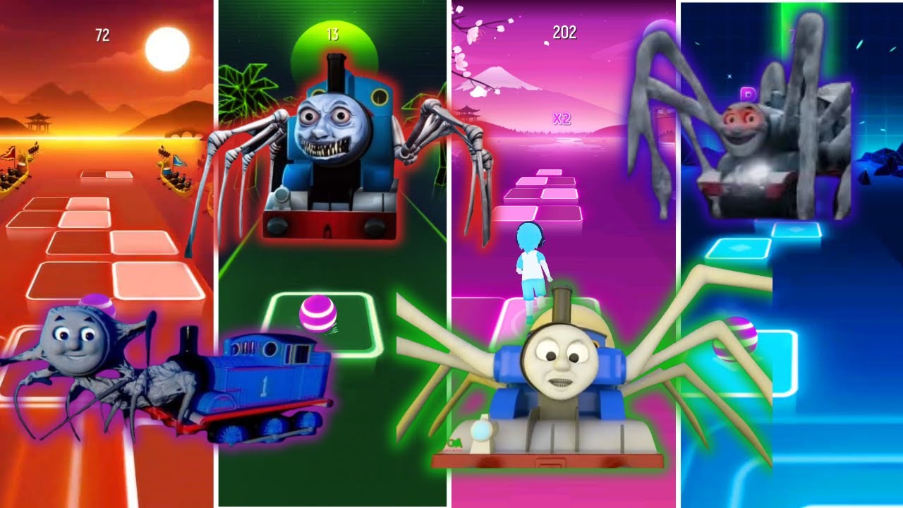 Kids show Thomas spider train vs Spider thomas monster vs Spider thomas ...