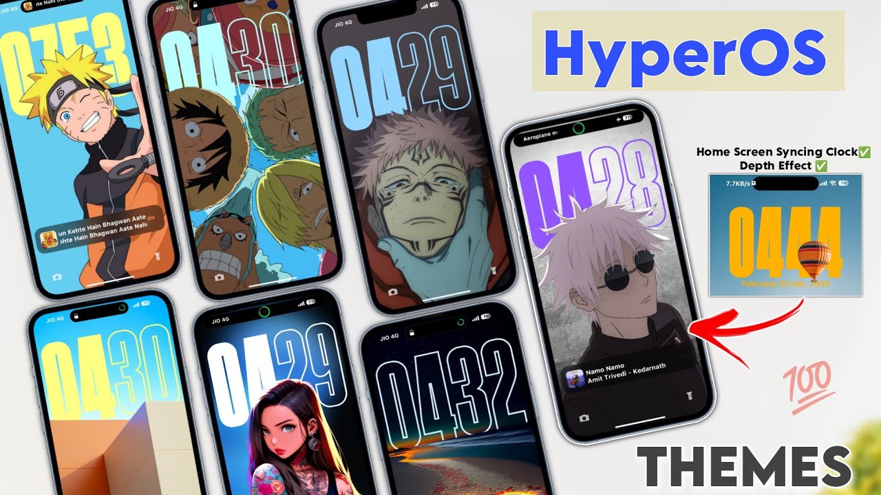 Xiaomi HyperOS New Theme | Depth Wallpaper & AOD & Dynamic Island Apply Now Miui 14 New Themes ...