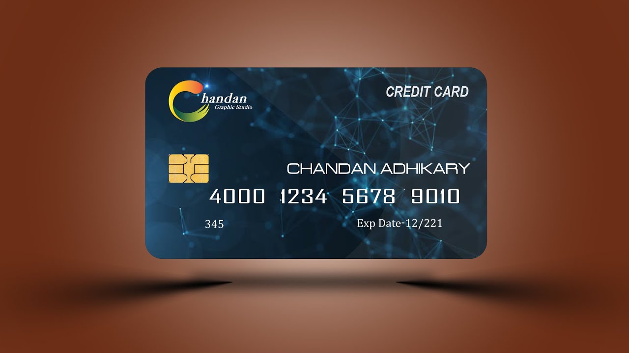 Design a Credit Card in illustrator /Chandan Graphic Studio - YouTube