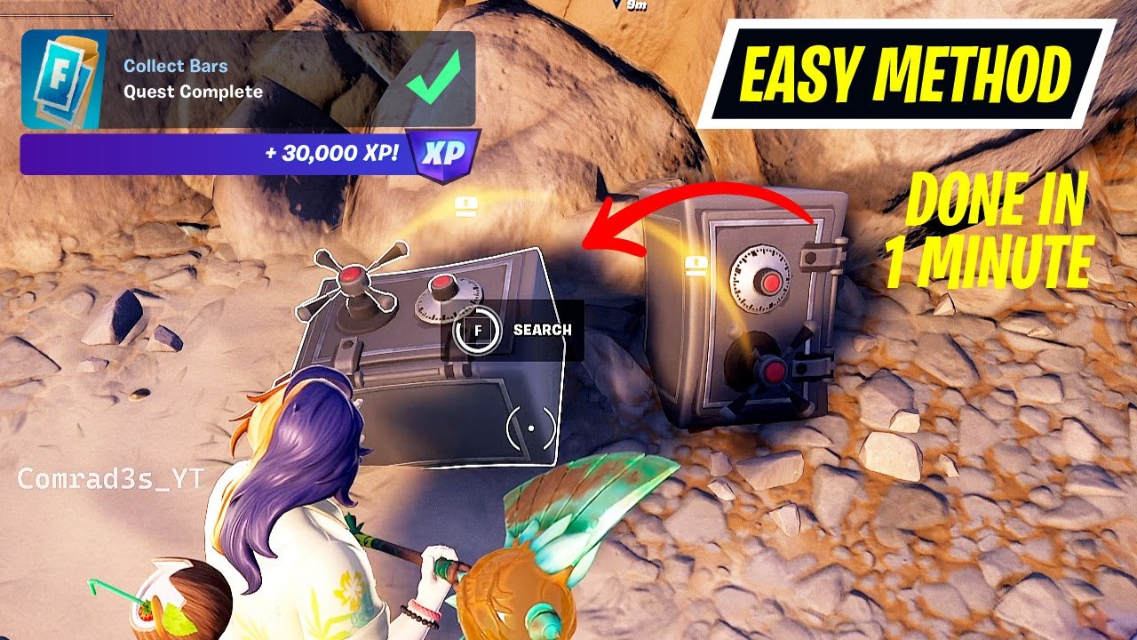 How to EASILY Collect Bars Fortnite - YouTube