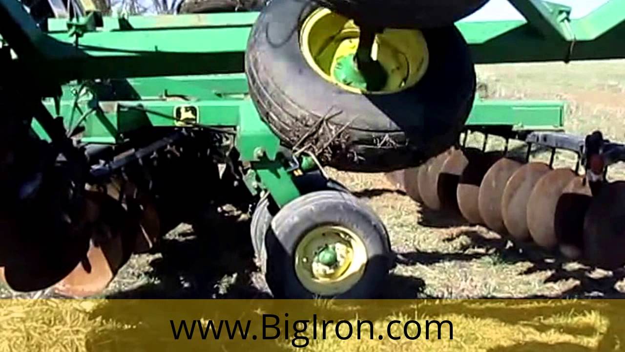 BIG IRON ONLINE AUCTION 4-23-2014: John Deere 630 Disk - YouTube