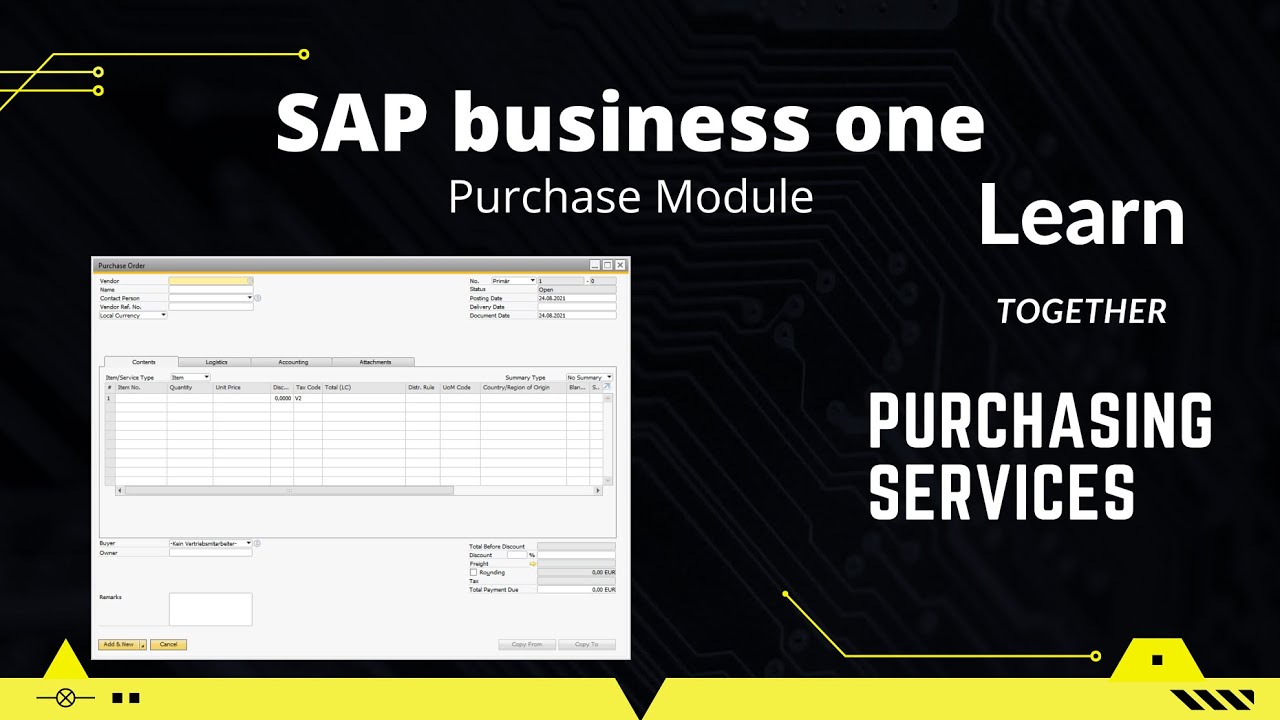 Purchase Module | Purchasing services | SAP Business one modules ...
