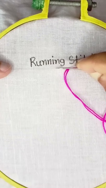 Basic hand embroidery for beginners||Running stitch||#shorts# ... Basic hand embroidery for beginners||Running stitch||#shorts# ...