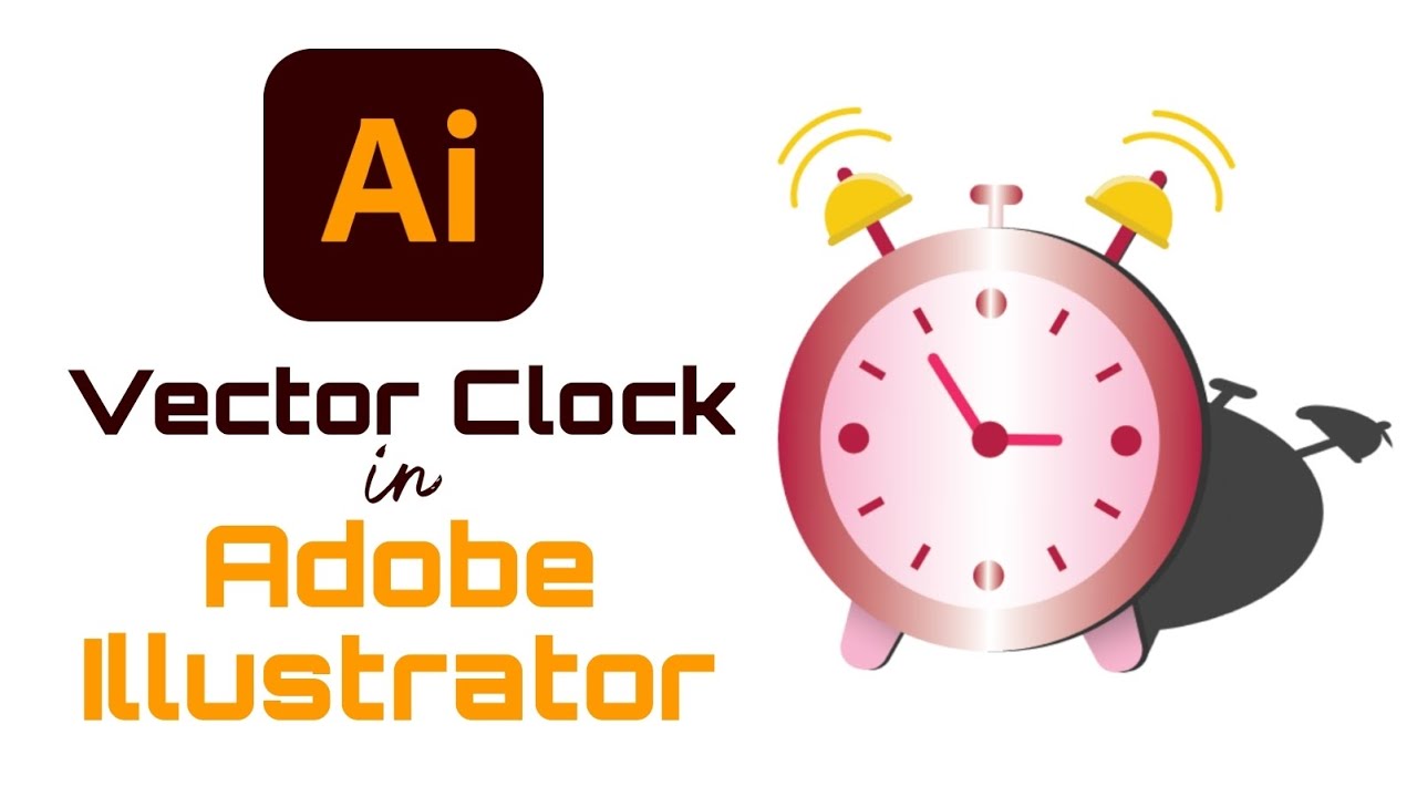 Realistic clock in Adobe illustrator for beginners - YouTube