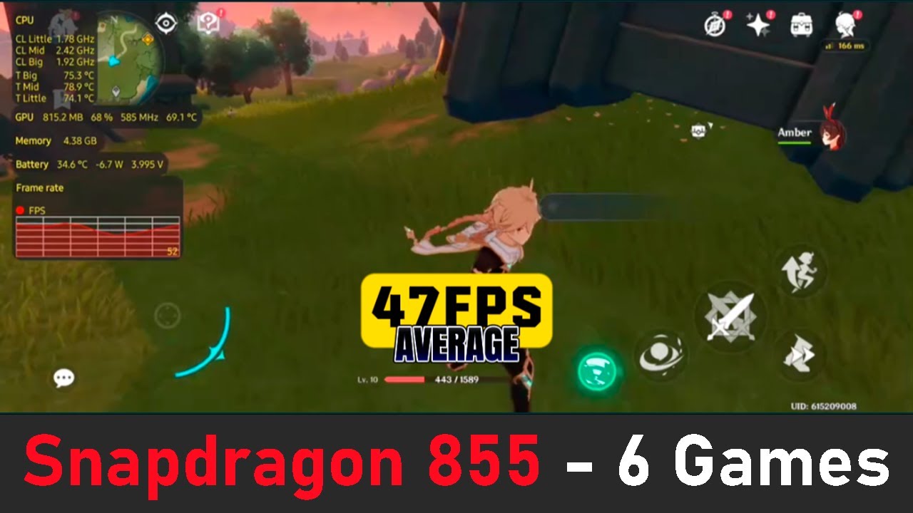 Snapdragon 855, Adreno 640, 60Hz - Test in 6 games - YouTube