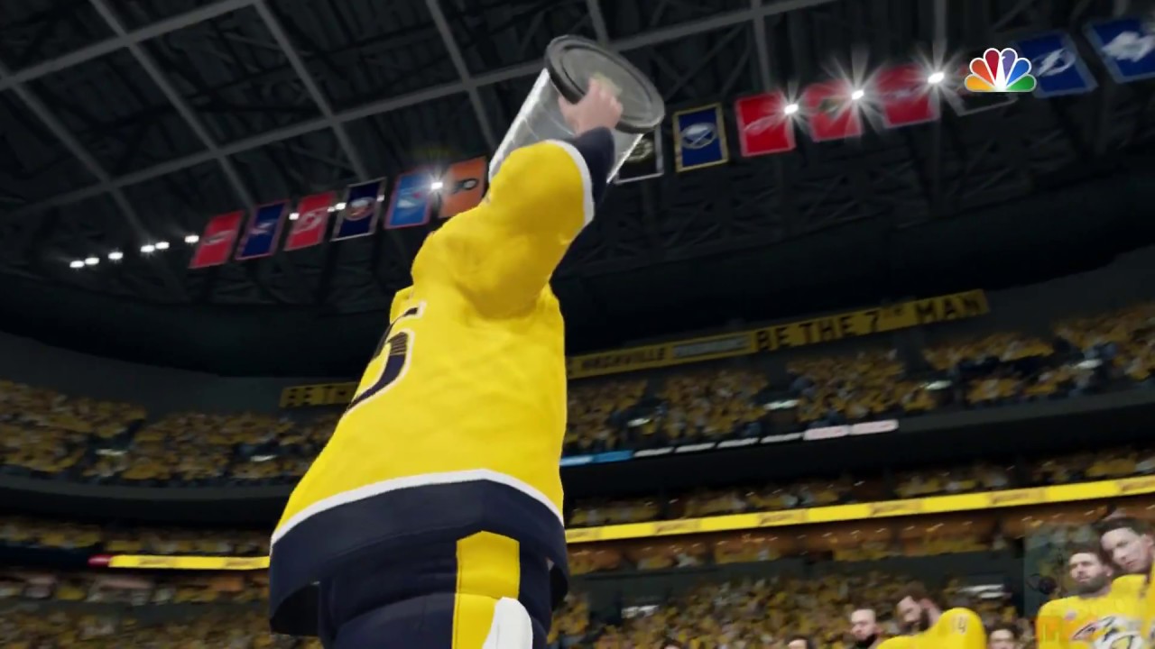 NHL 19 - Nashville Predators Stanley Cup Celebration - YouTube
