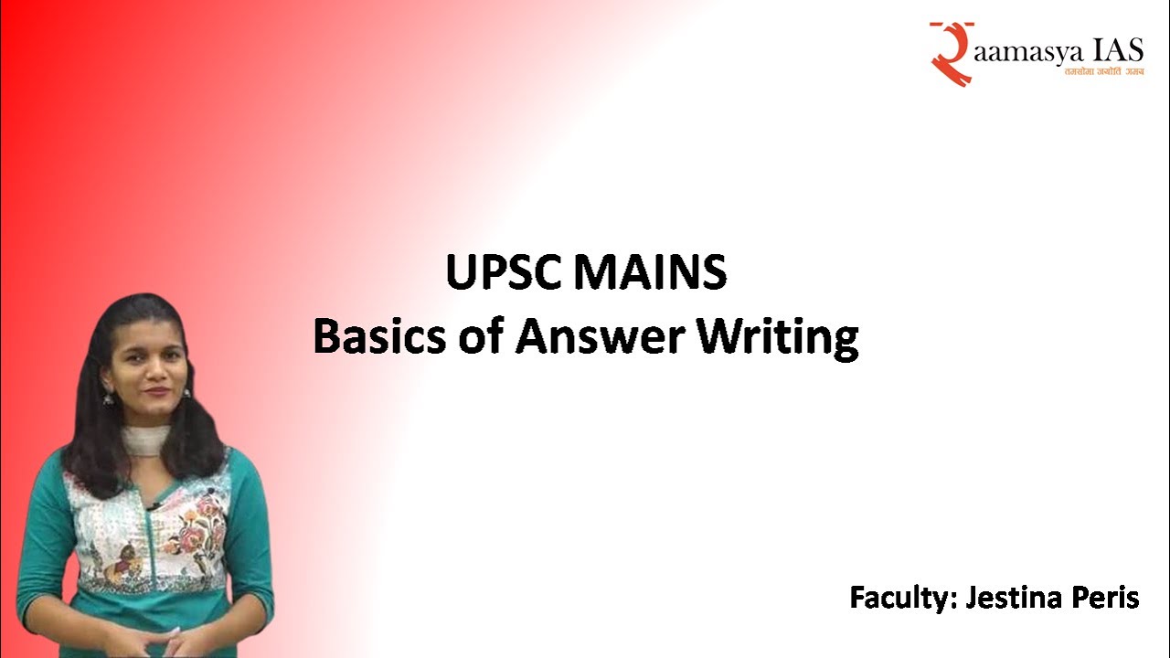 Mains | Answer writing basics | IAS | UPSC | Civil services - YouTube