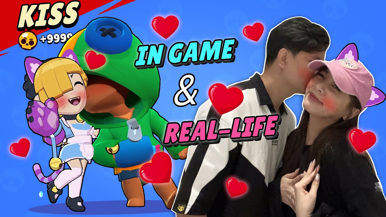 Brawl Stars : KISS IN GAME and REAL LIFE #brawlentines - YouTube
