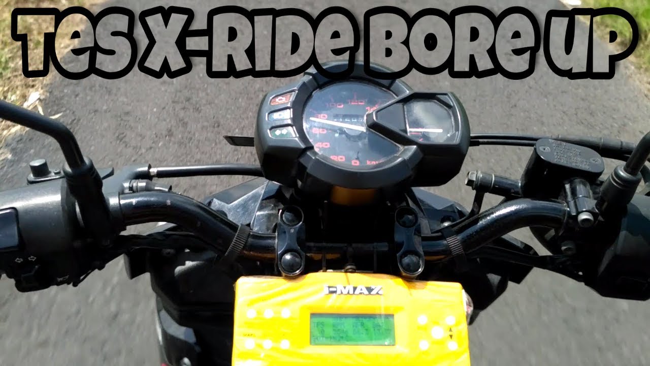 Tes jalan X-Ride bore up , sebelum dan sesudah setting CO - YouTube