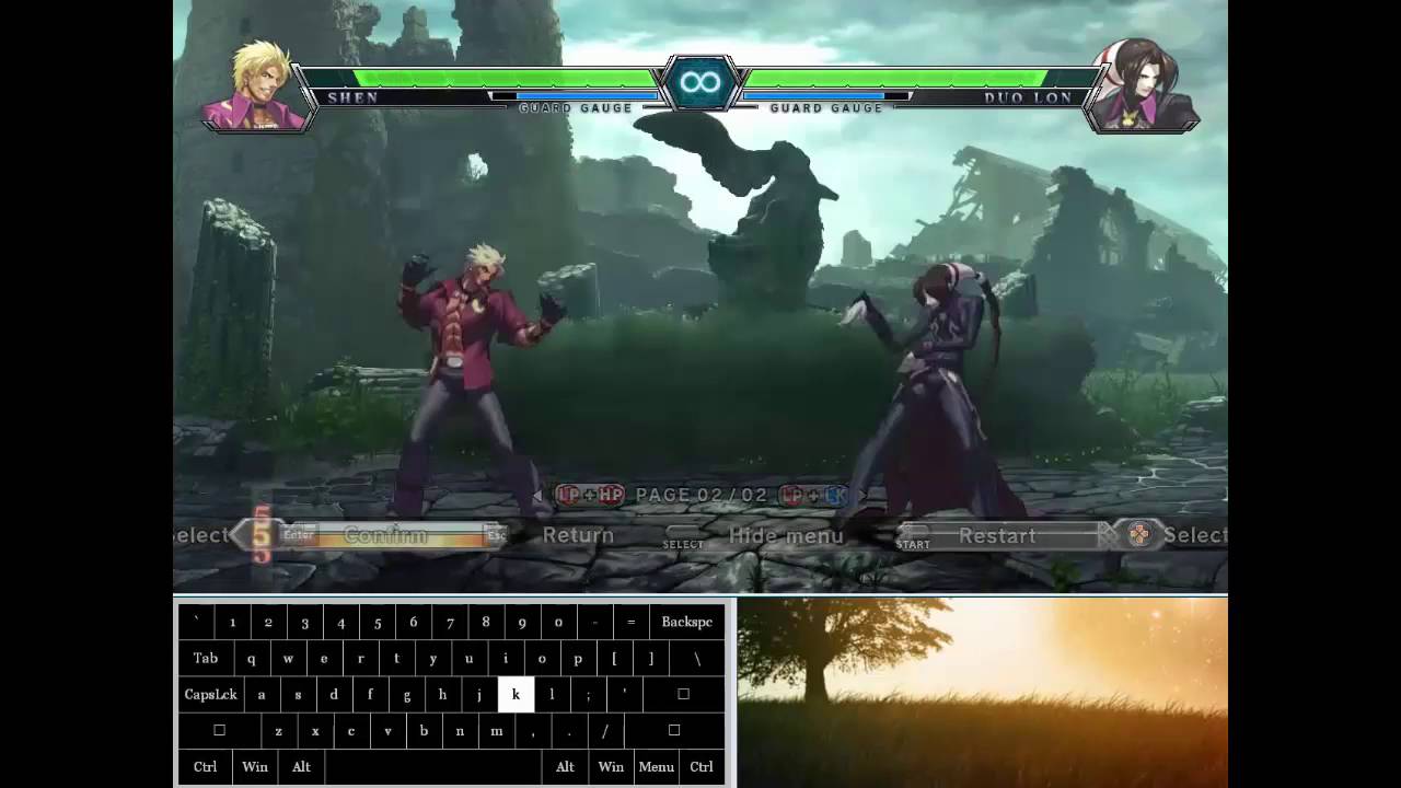 NohBoard for input display ... of a few random combos - YouTube