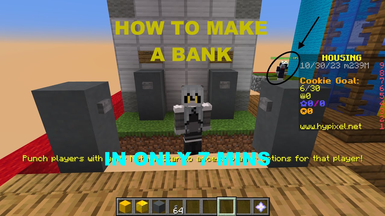 How to make a bank in hypixel housing #hypixel - YouTube