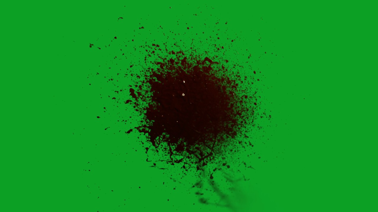 Blood Splatter 01 Green Screen Chroma Key Effects - YouTube