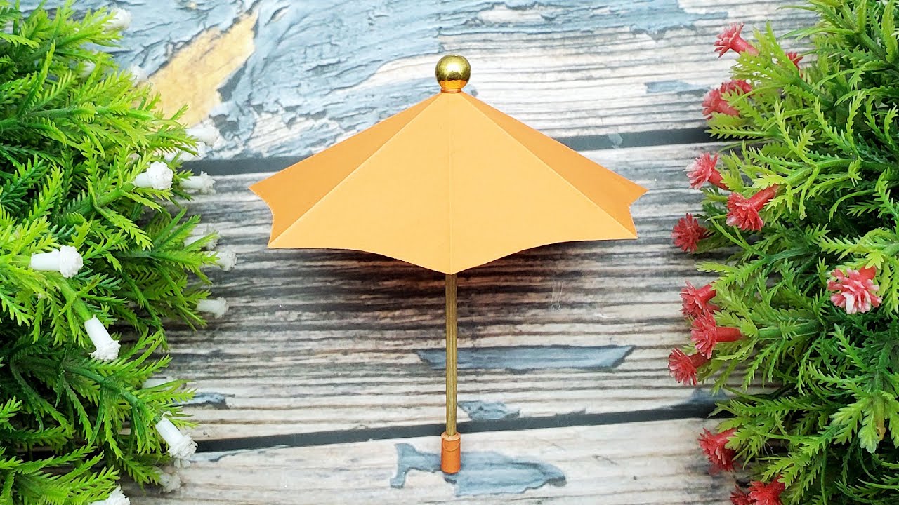 Easy Crafts With Paper| How To Make Easy Paper Umbrella | Handmade ...
