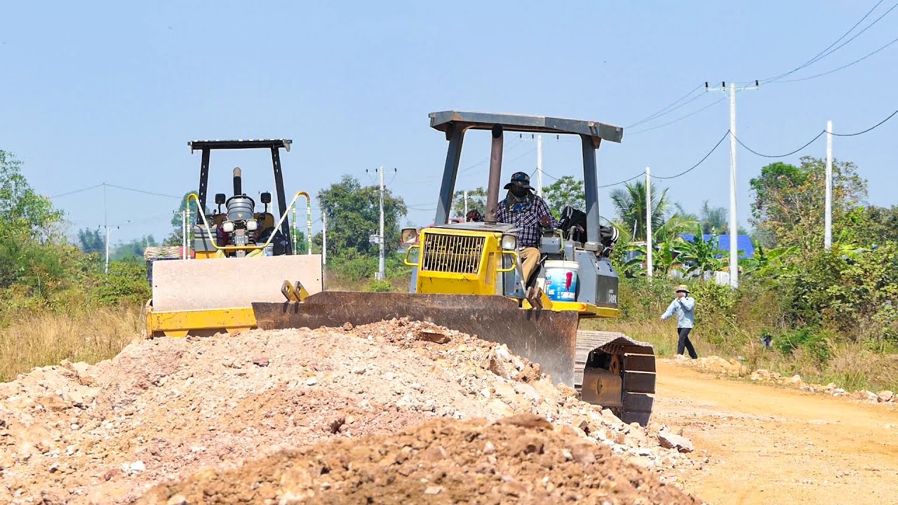 Great Work! Processing Techniques Strong BulldozerD41PX, Road Roller ...