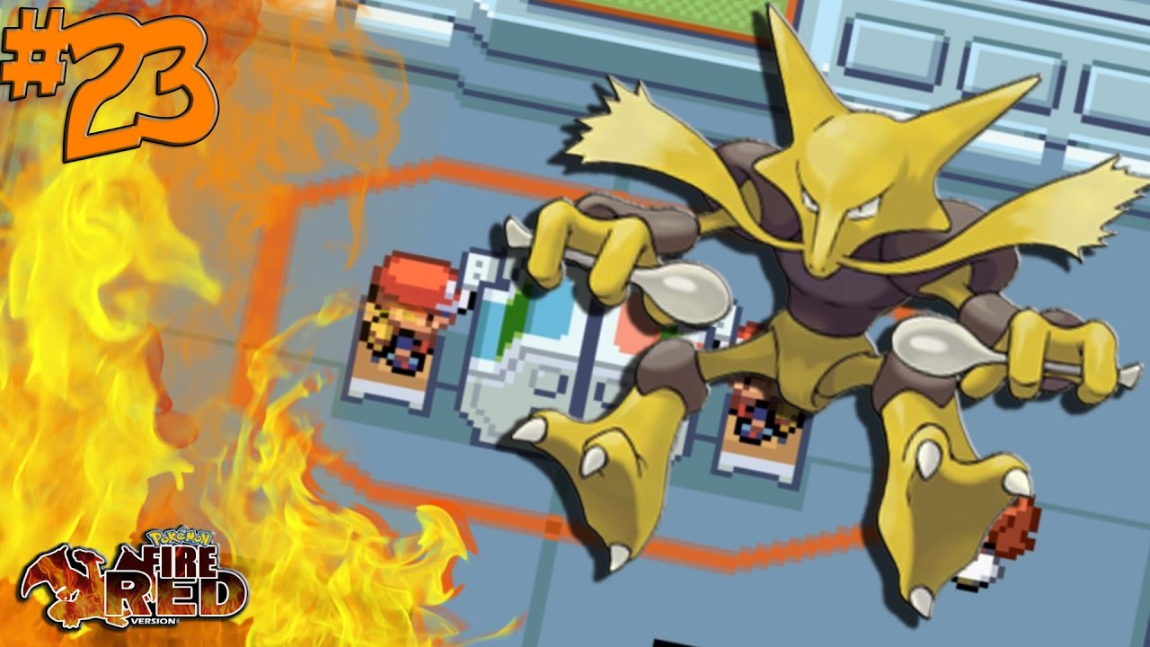 Zagrajmy w Pokemon Fire Red. #23 No i Alakazam ! - YouTube
