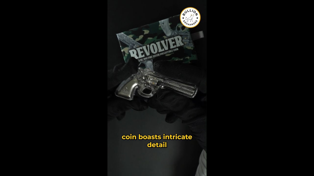 2-ounce Silver Revolver Gun Shaped Coin - YouTube