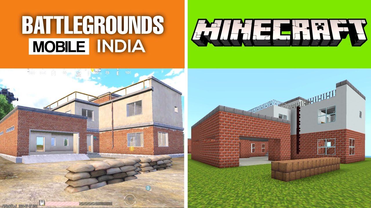 I Build A BGMI Squad House In Minecraft | Bgmi And Minecraft ...