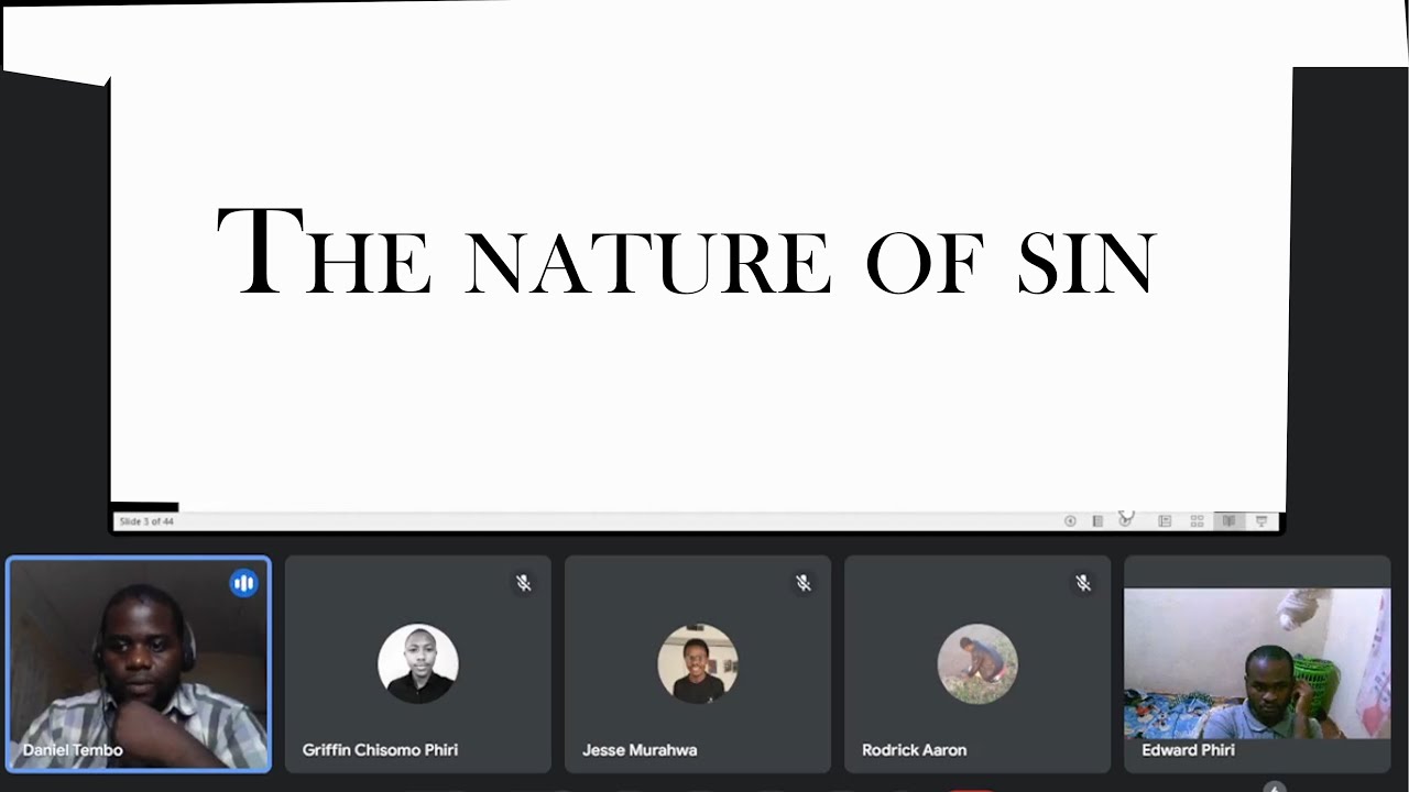 The Nature of sin____ Daniel Tembo - YouTube
