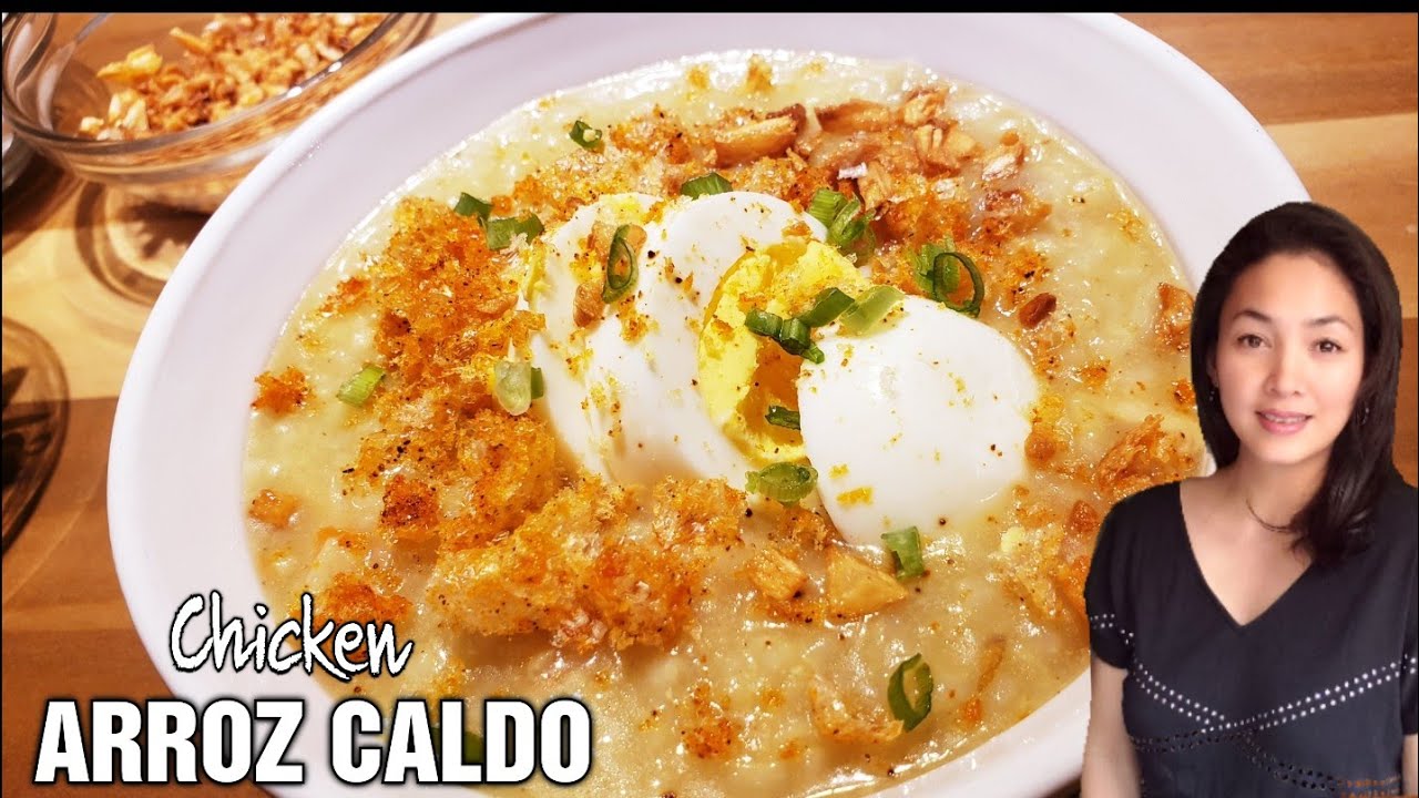 Simple Chicken Arroz Caldo Recipe / Chicken Rice Porridge - YouTube