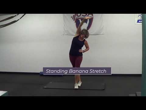 standing banana stretch - YouTube