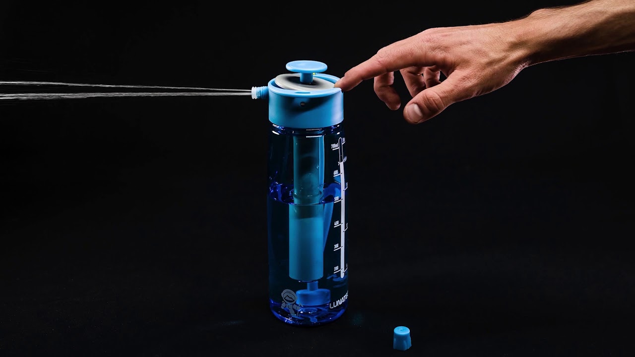 Lunatec Hydration Spray Bottle Stop Motion - YouTube